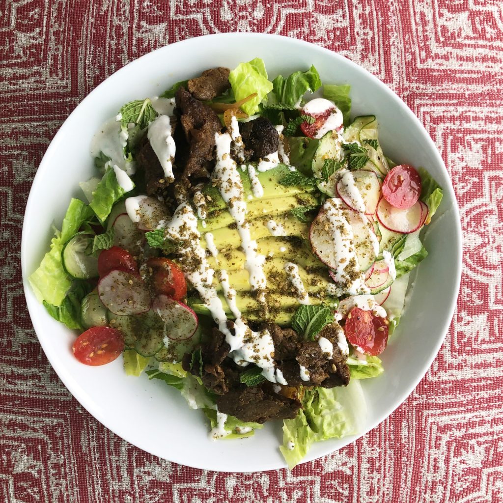 Steak Shawarma Salad - THE SALAD WHISPERER