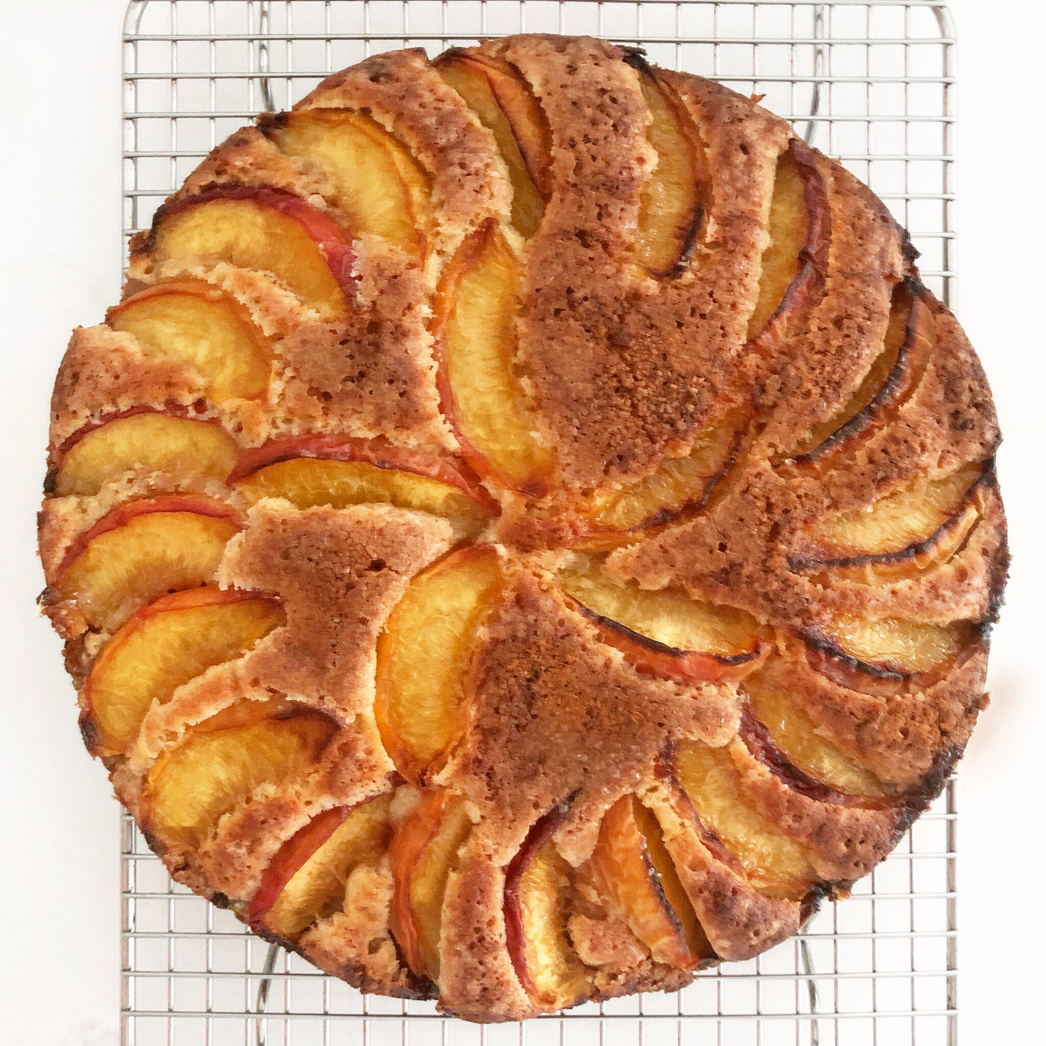 Roasted Peach Cake - THE SALAD WHISPERER