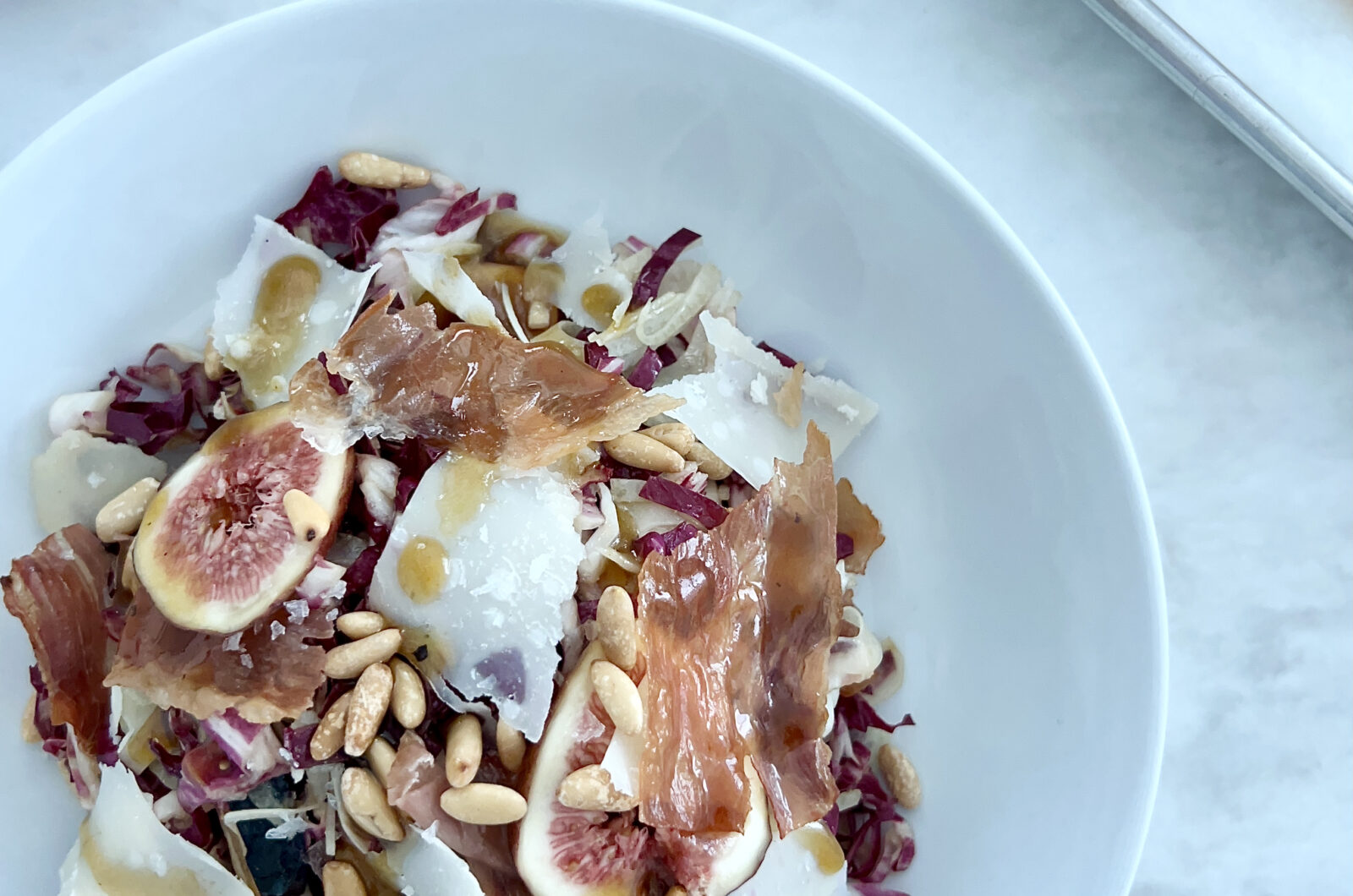 Fig, Fennel, and Radicchio Salad with Prosciutto Crisps - THE SALAD ...